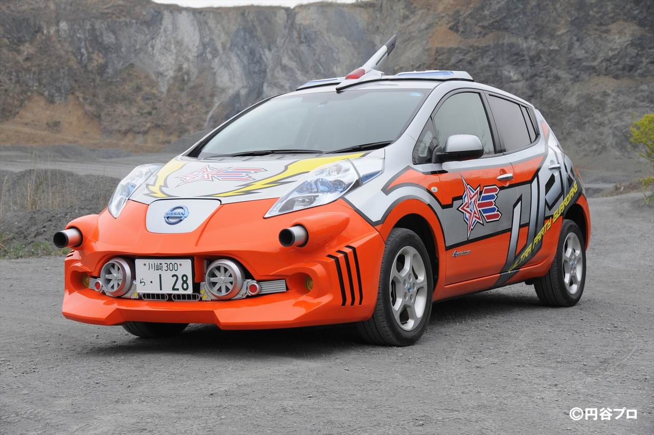 nissan_ultra_leaf06 画像｜「ウルトラマンギンガS」で日産の電気自動車が活躍! | clicccar.com