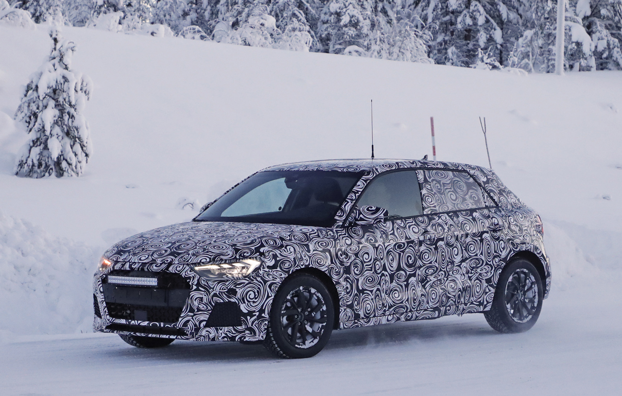 Audi A1 Winter 4 画像｜アウディ・A1次期型、1年振りのウィンターテスト。高性能「S」は250馬力超えか ...
