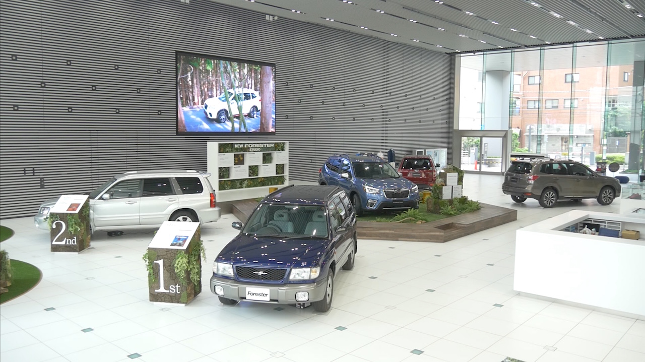 新型SUBARUフォレスター（北米仕様）をエビススバルビル1Fショールーム「SUBARU STAR SQUARE」で展示開始 ...