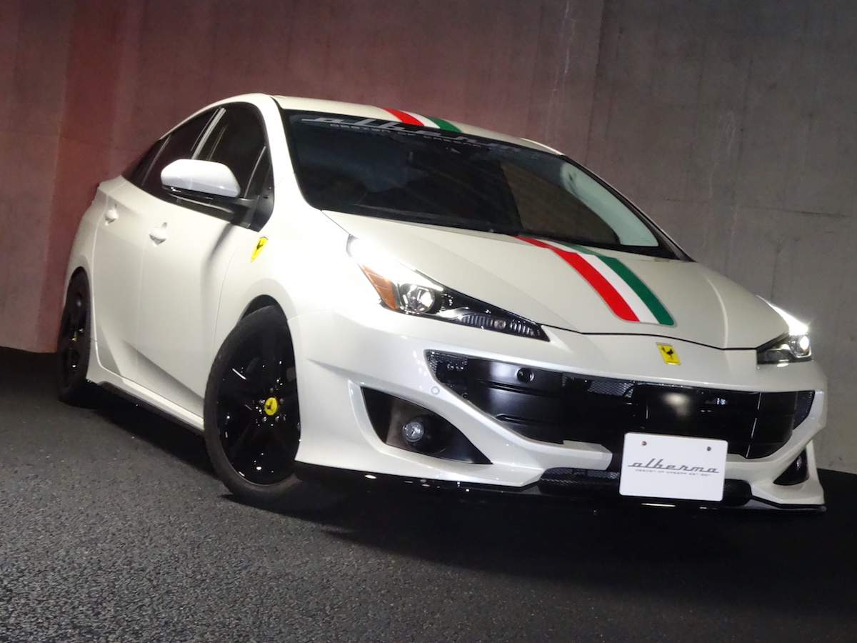 Toyota-Prius-Ferrari-1 画像｜トヨタ・プリウスにフェラーリ仕様!? 山口県のチューナー「Albermo」が最新カスタムを ...