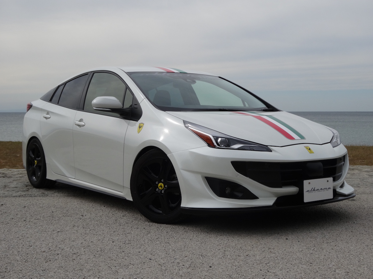 Toyota-Prius-Ferrari-6 画像｜トヨタ・プリウスにフェラーリ仕様!? 山口県のチューナー「Albermo」が最新カスタムを ...