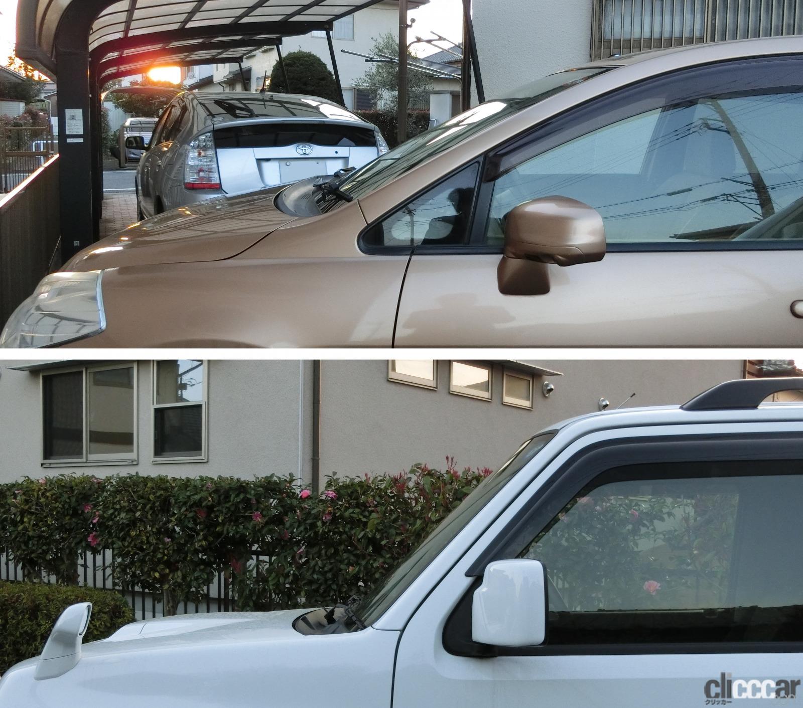 front windshield angle 画像｜梅雨入りだ！ワイパーゴムの寿命はティッシュ1枚でこんなに違う！ | clicccar.com