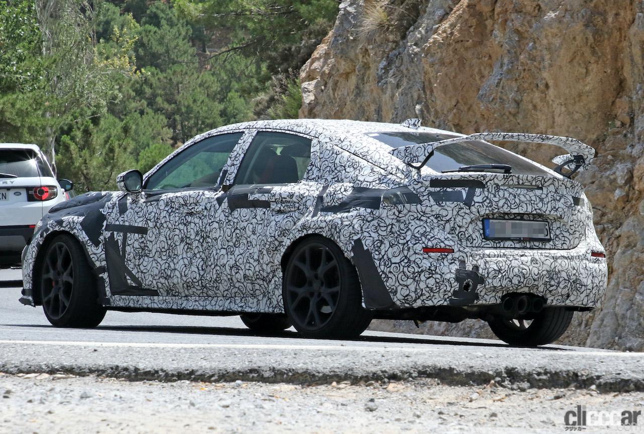 Honda Civic Type R 18 画像｜ホンダ シビック タイプR 次期型プロト、センター3本出しエキゾーストパイプを装着 ...