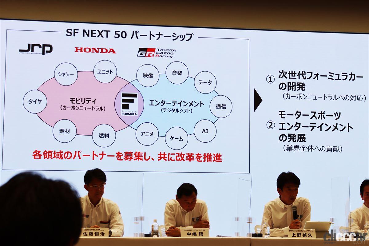 sf_next50_009 画像｜「SUPER FORMULA NEXT50」が発表。JRPがスーパーフォーミュラのこれからの50年を見据えた ...
