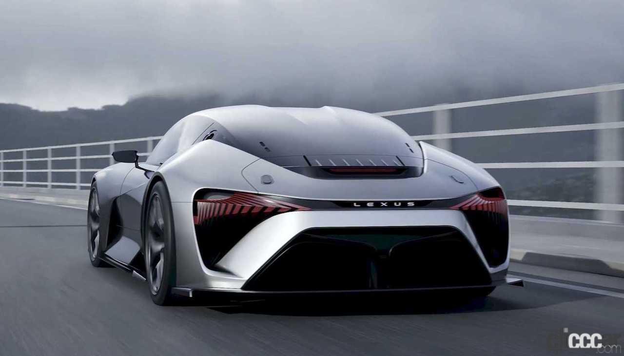 lexus-ev-sports-car-rear-view-2 画像｜「LFAの精神を復活させる」レクサス新型EVハイパーカー、最新画像を7点 ...