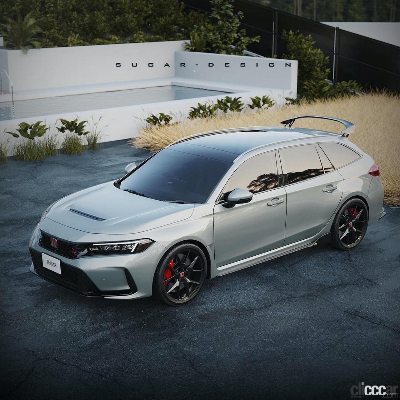 Honda-Civic-Type-R-Station-Wagon-Rendering-3 画像｜ホンダシビック タイプRに初のワゴンモデルが ...