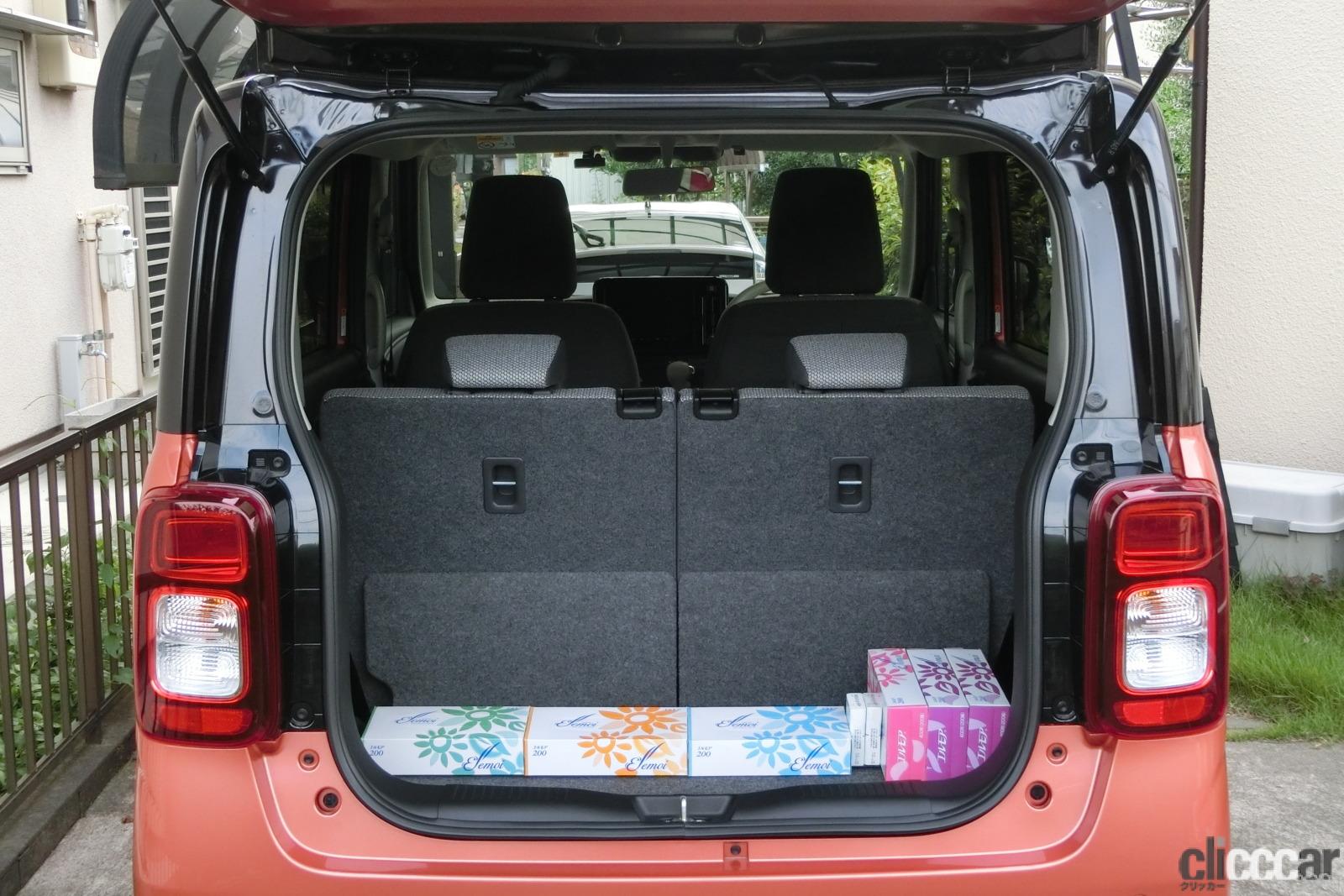 luggage room 7 width with tissue box 画像｜スズキ「ワゴンRスマイル」の視界はどうだ？目視とモニターを徹底 ...