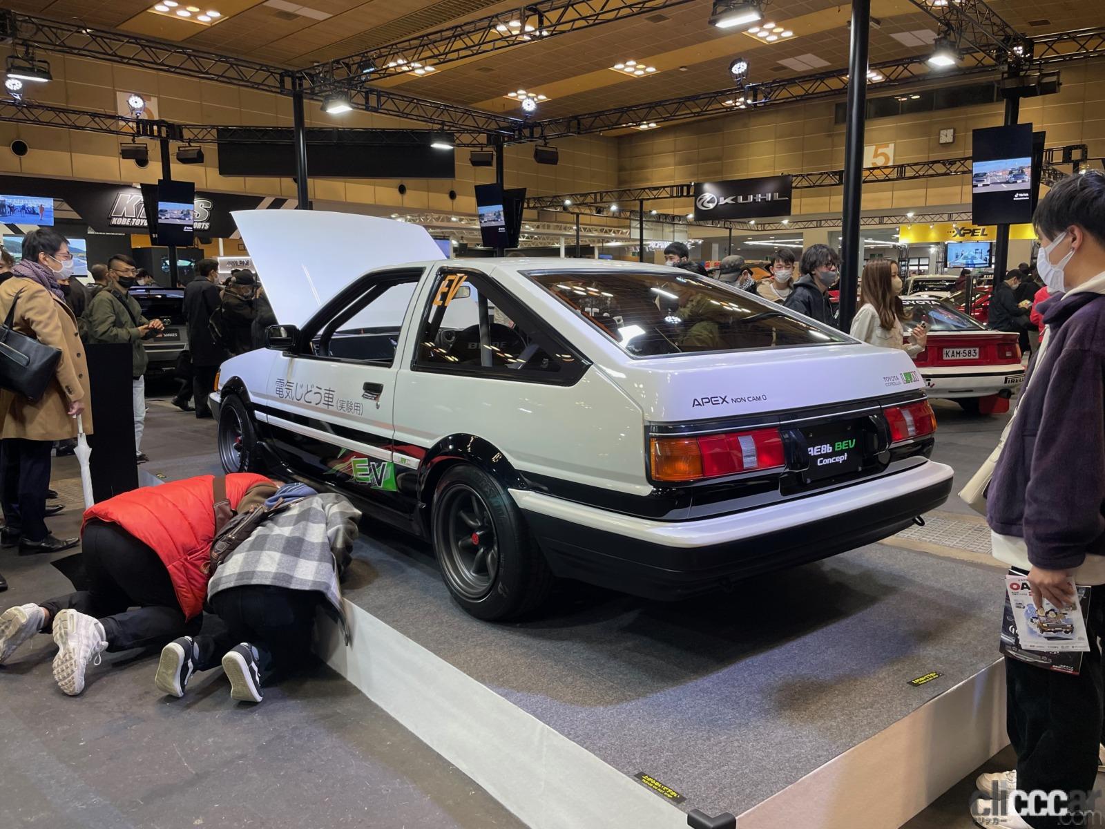 clicccar_OAM_TOYOTA_02109 画像｜トヨタAE86がGAZOOレーシングブースに3台集結！一番の注目株は？【大阪オートメッセ2023】 | clicccar.com