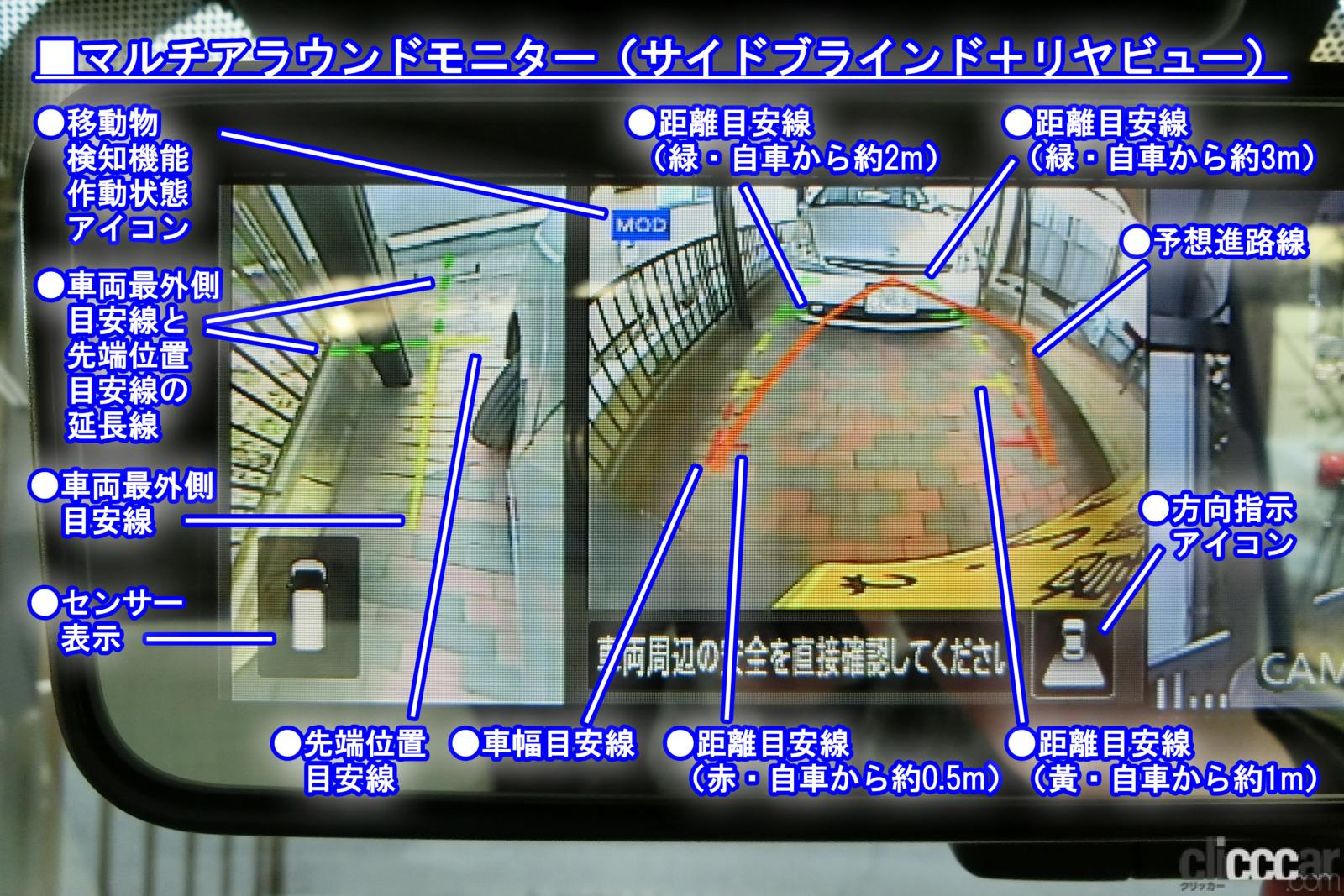 multi around monitor 5-2 side blind and rear view we 画像｜eKワゴンの意外と見やすい ...