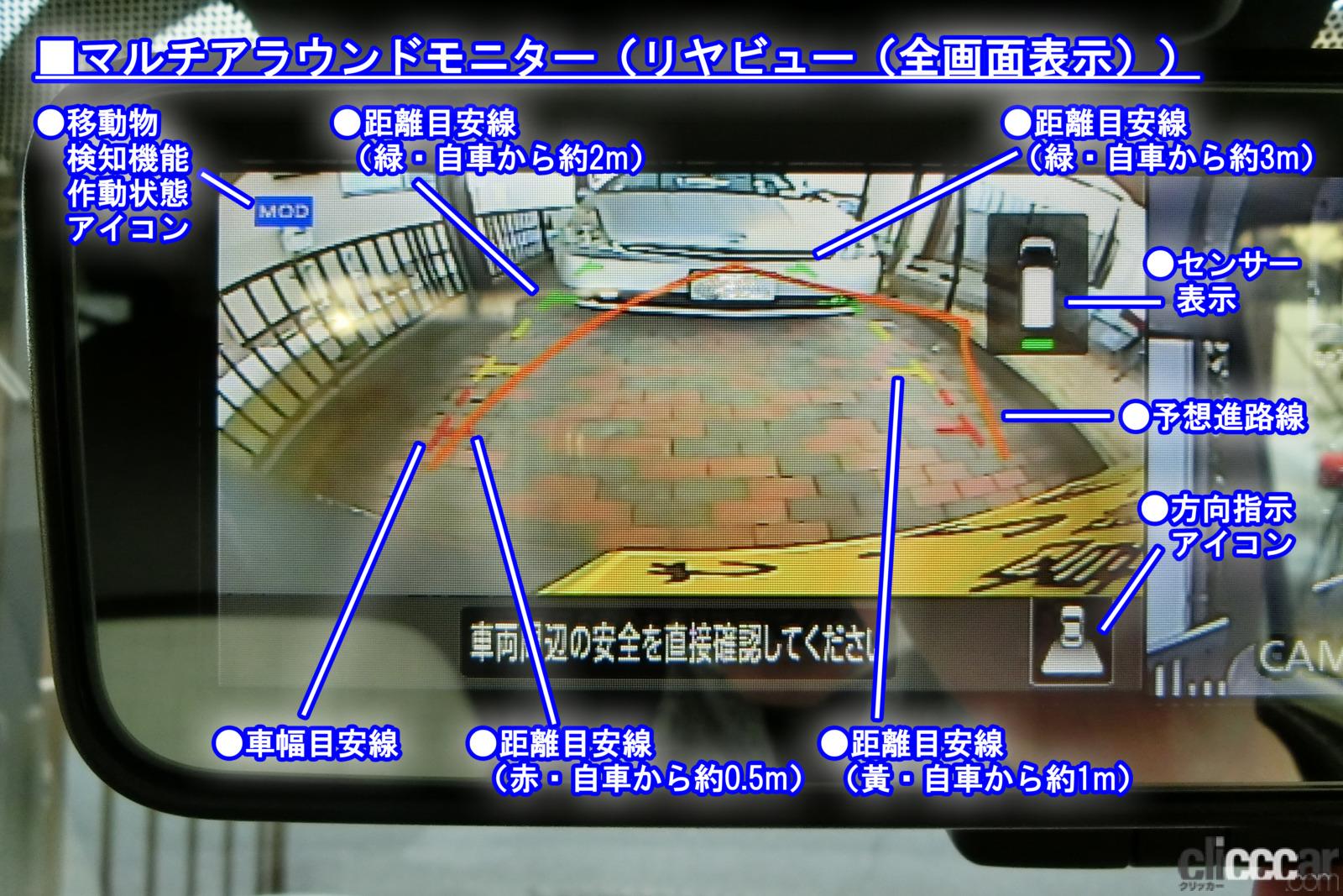 multi around monitor 5-3 rear view full we 画像｜eKワゴンの意外と見やすい、デジタルルームミラーの ...