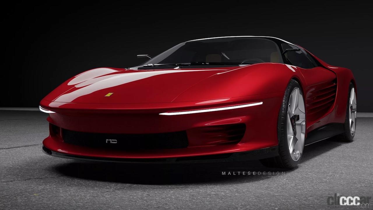 Ferrari-Testarossa-Hommage-By-Maltese-Design-1 画像｜フェラーリ「SF90」が「テスタロッサ」に ...