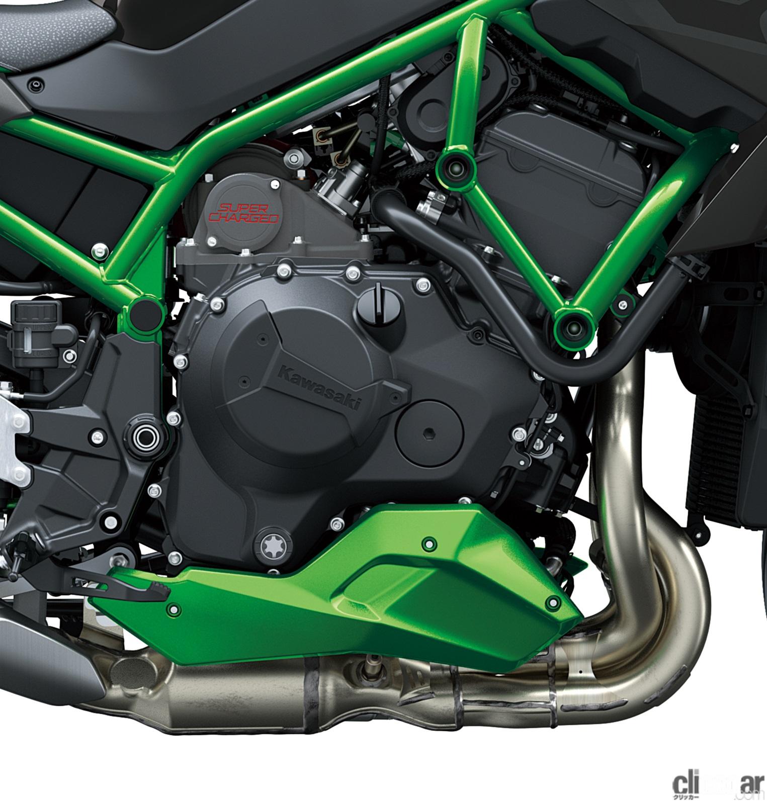 2023_kawasaki_z_h2se_012 画像｜カワサキの200psスーパーチャージド大型ネイキッド「Z H2 SE」に、新色を採用し ...