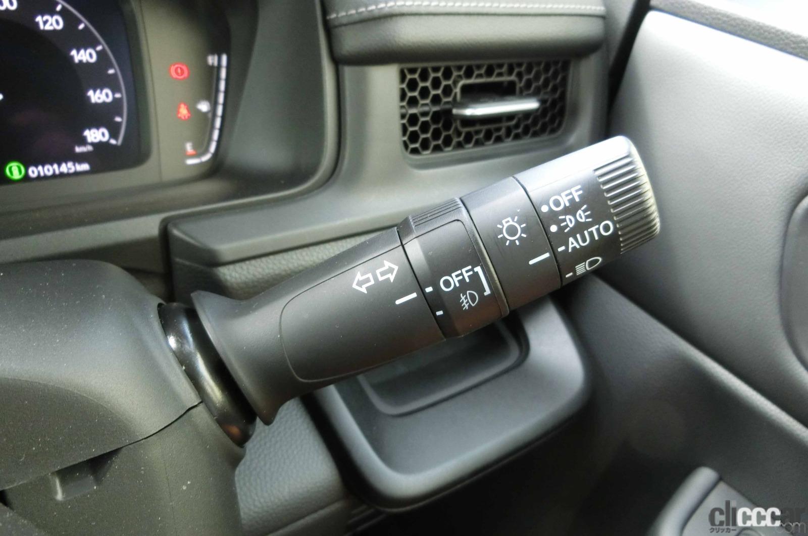 st8 ut 8 turn signal and light switch lever 画像｜誰もやらなかった新型ステップワゴンの運転席から見えるものと操作系を徹底紹介【新車リアル試乗 9-8 ...
