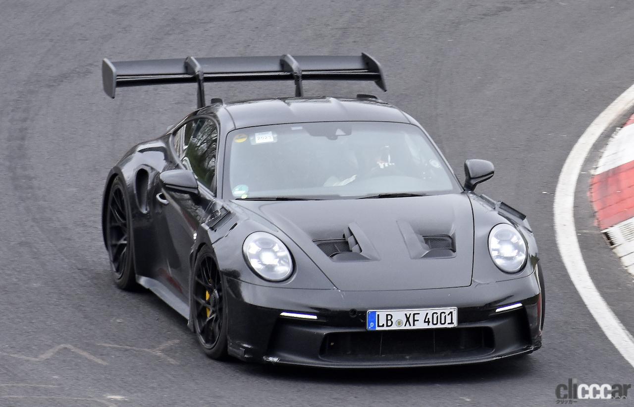 Porsche 911 GT2 RS Mule 5 画像｜ポルシェ「911」初のハイブリッドは高性能モデルから？ 初期の992.2ベースモデル ...