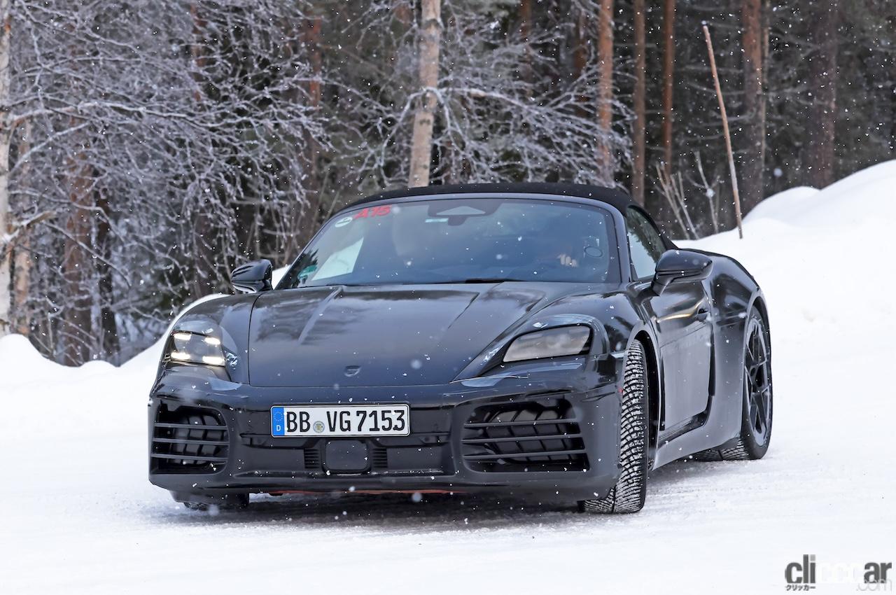Porsche Boxster EV 3 画像｜ポルシェ「718ボクスターEV」、ついに量産型プロトタイプが出現！ デュアルモーターで最大 ...